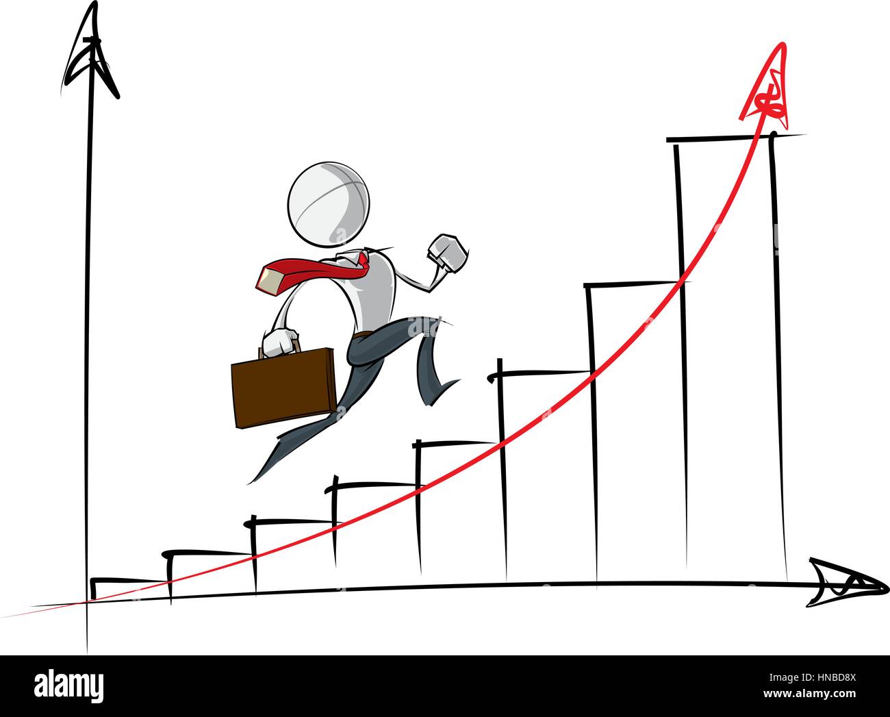 Sparse vector illustration of a of a generic Business cartoon character ...