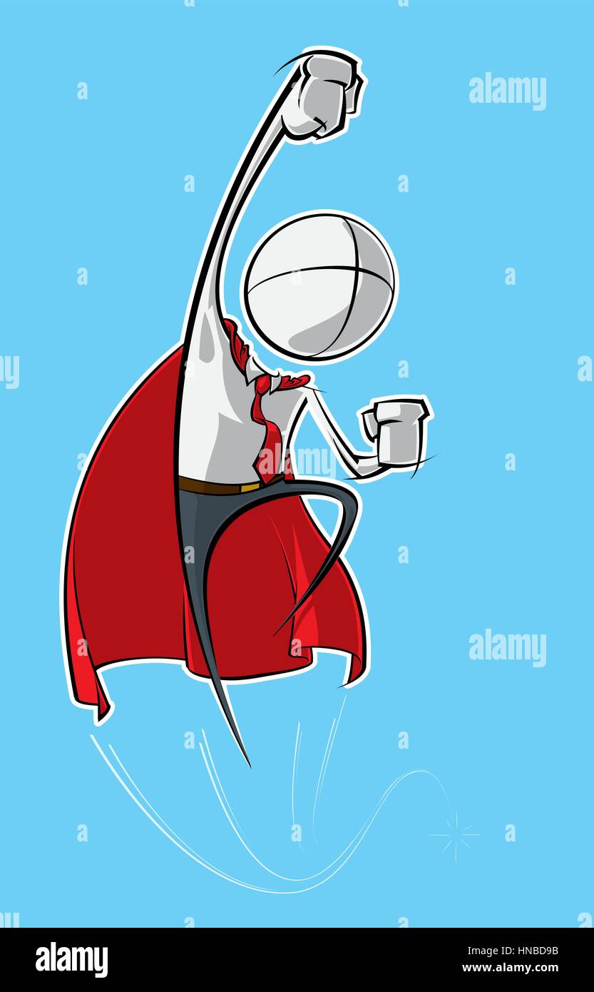 Sparse vector illustration of a of a generic Business cartoon character ...