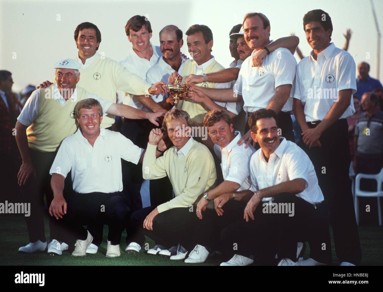 EUROPEAN WINNING TEAM RYDER CUP THE BELFRY 24 September 1989 Stock ...