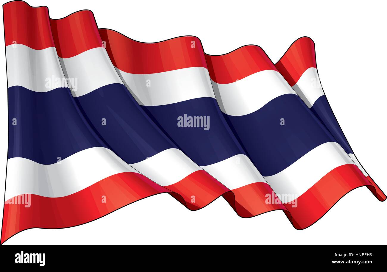 Thailand Flag Waving