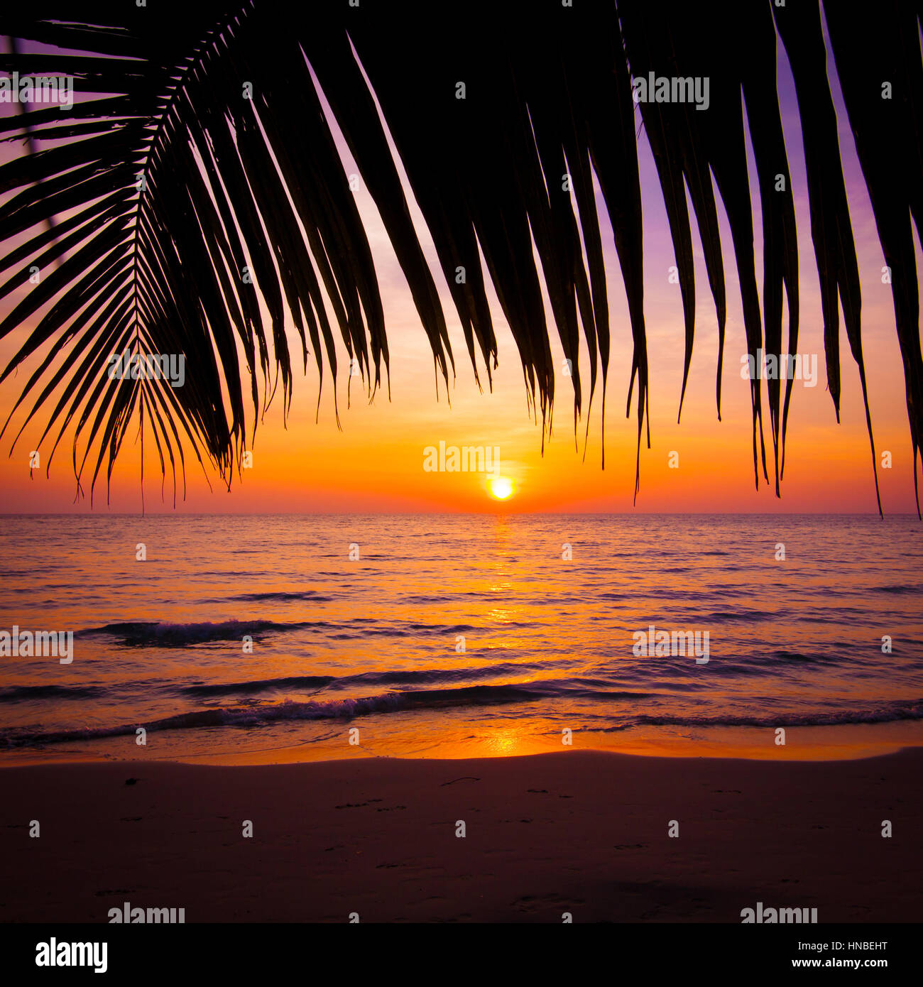 sunset landscape. beach sunset. sunset on the beach Stock Photo - Alamy