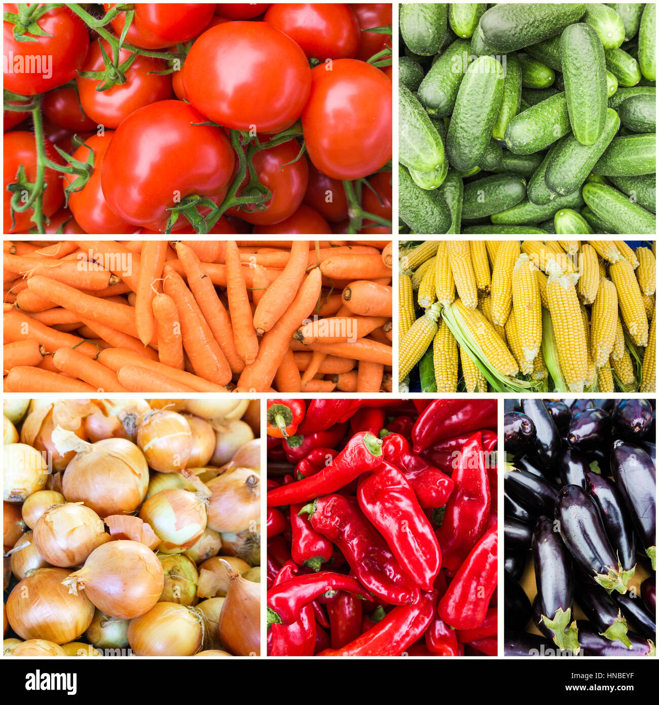 Collages of fresh vegetables. vegetables background Stock Photo - Alamy