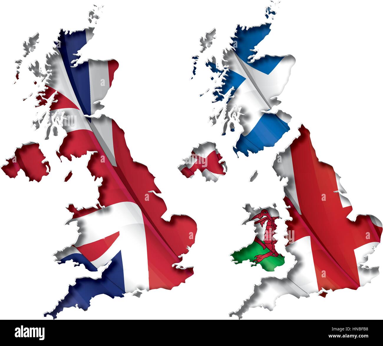 Uk Map Stock Vector Images - Alamy