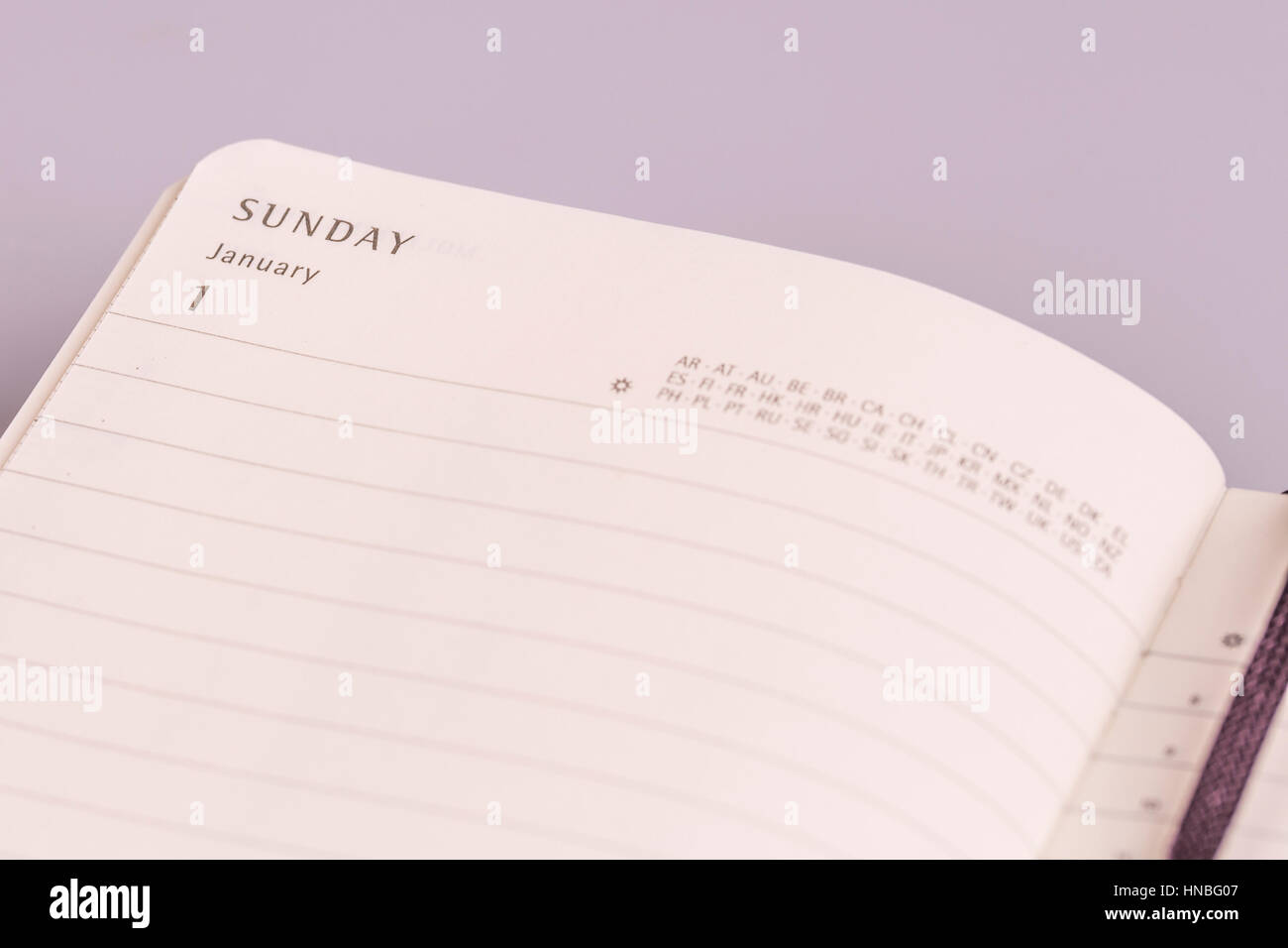 Sunday the 1st calendar hi-res stock photography and images - Alamy