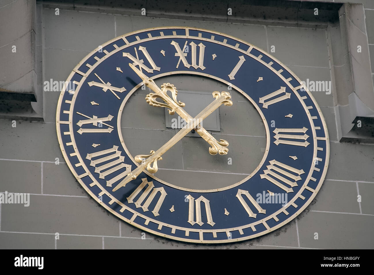 An antique clock on a tower shot closeup Stock Photo - Alamy