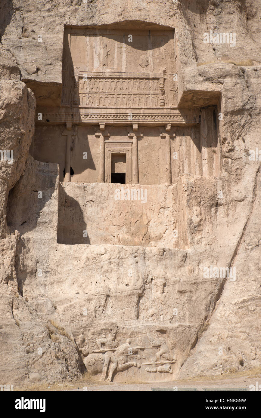 Tomb of Artaxerxes I, Naqsh-e Rustam necropolis, Fars, Iran Stock Photo ...