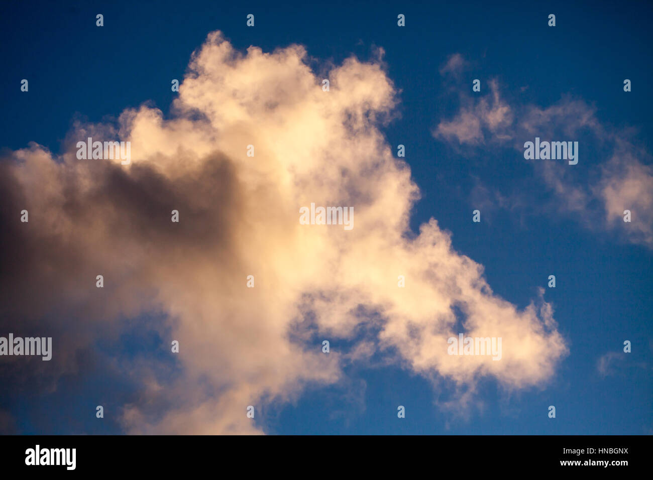 Blue sky and big strong clouds in Crozon Brittany France Stock Photo ...