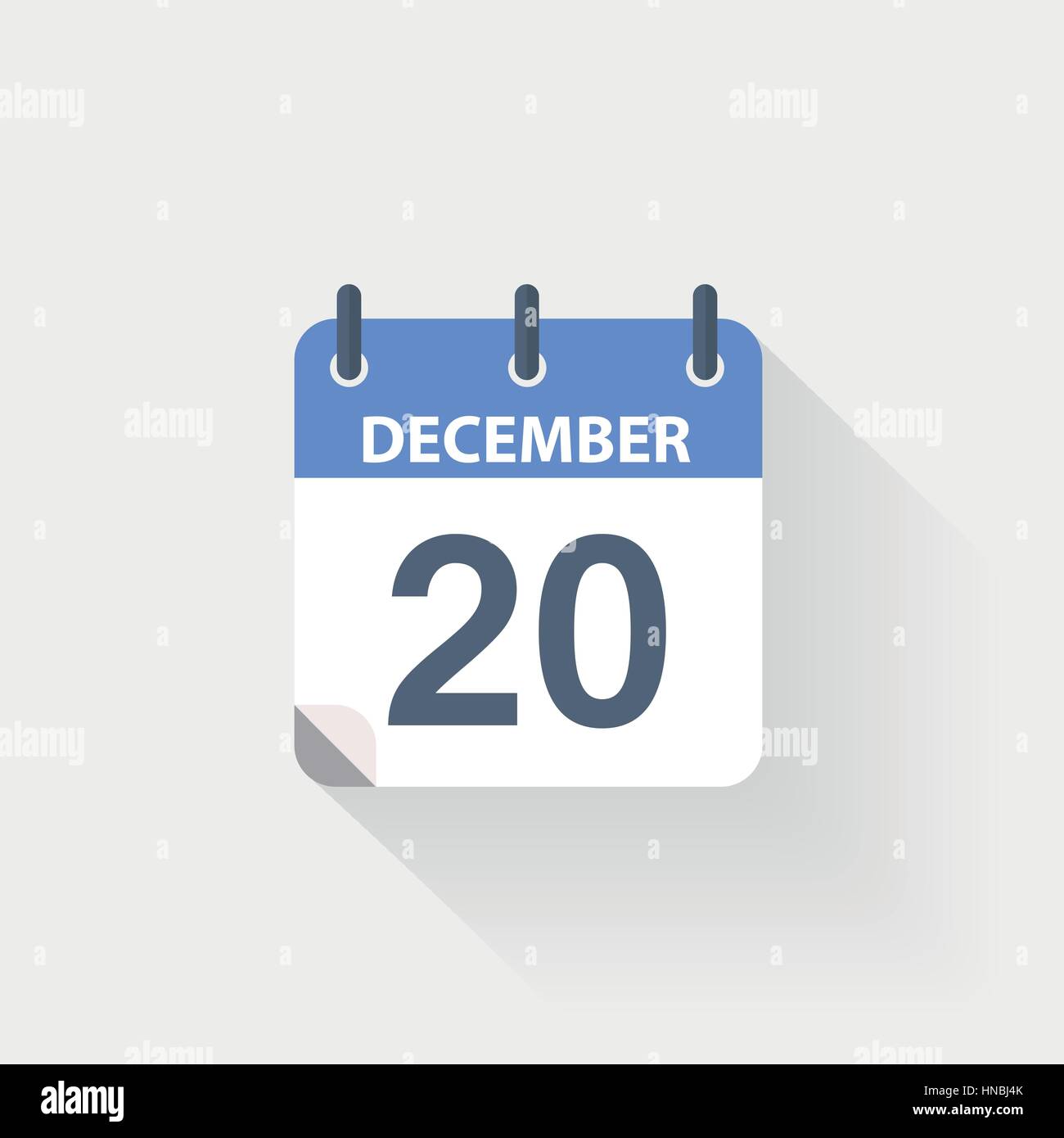 20 december calendar icon on Stock Vector Images - Alamy