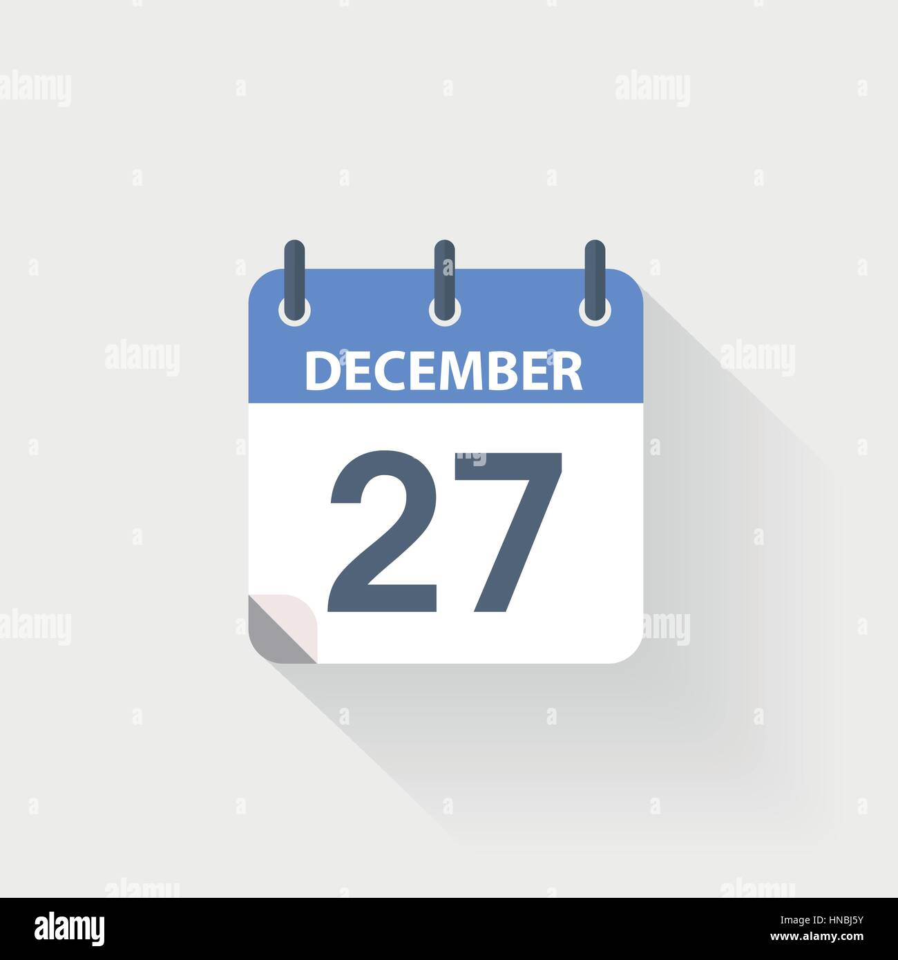 27 december calendar icon on grey background Stock Vector Image & Art ...