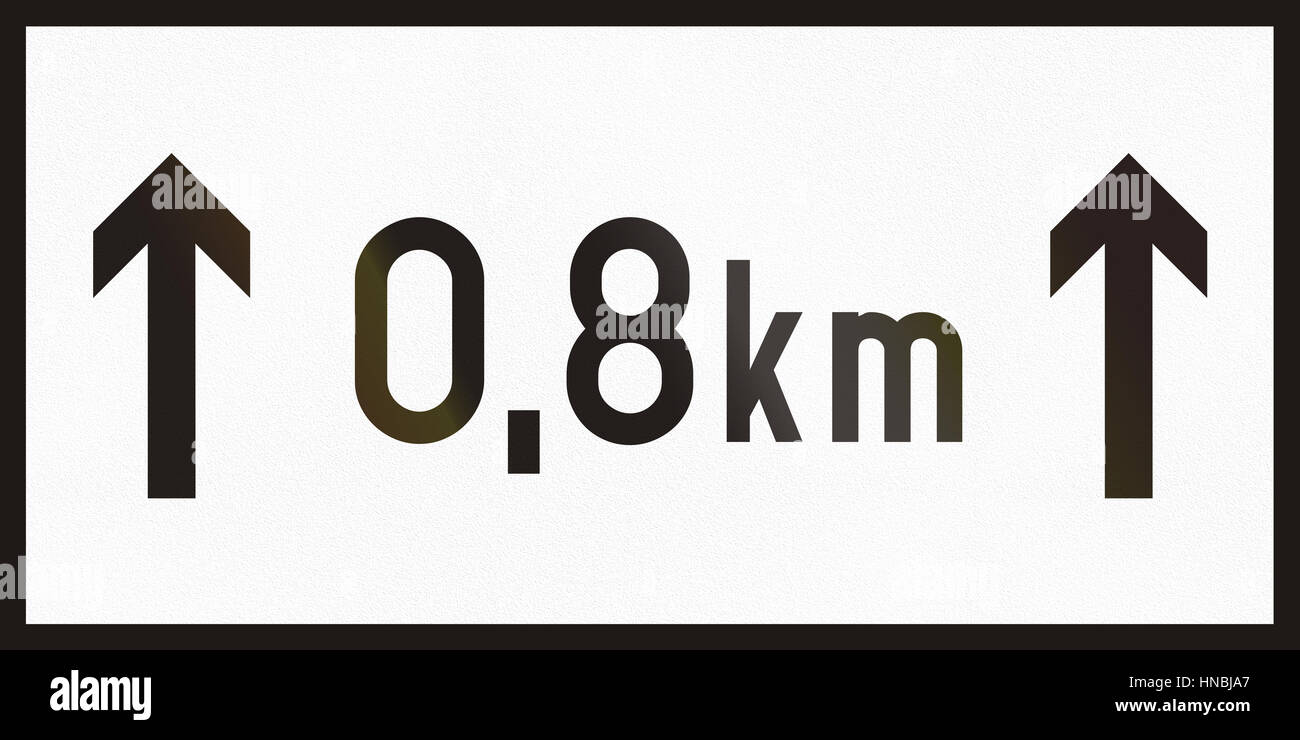 Hungarian supplementary road sign - Above sign effective for the ...