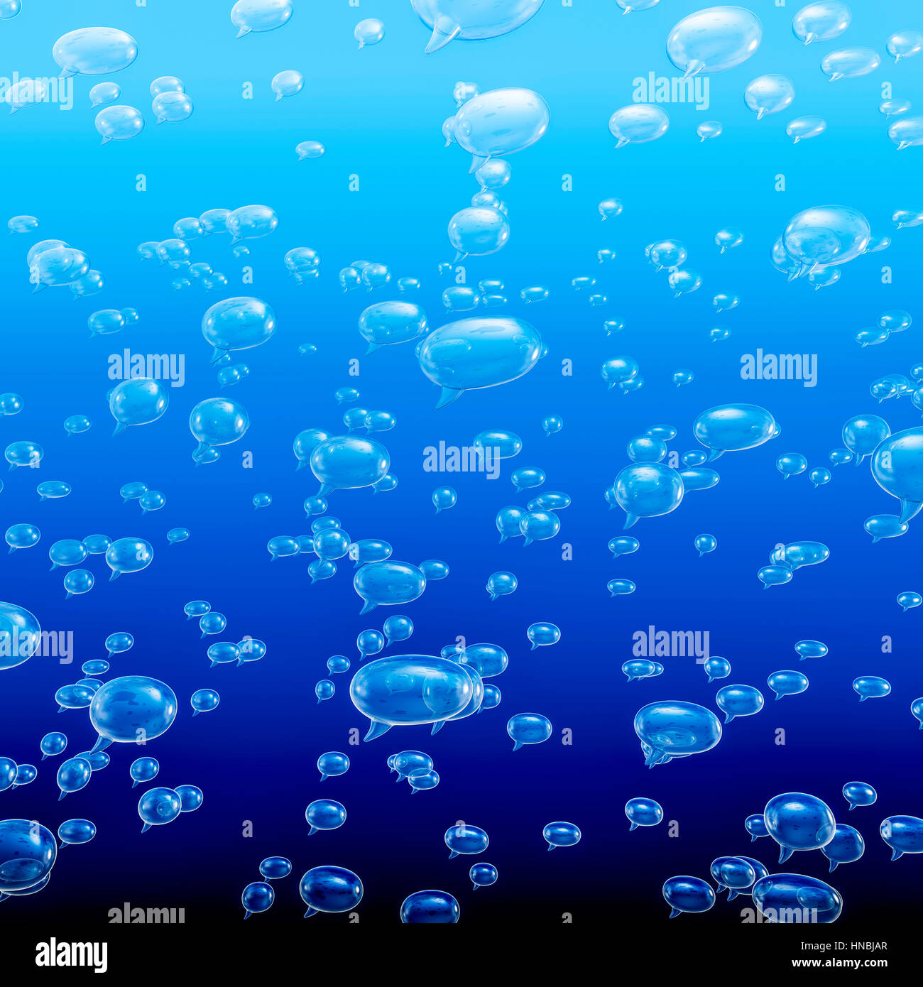 Speech bubbles underwater 3d hi-res stock photography and images - Alamy