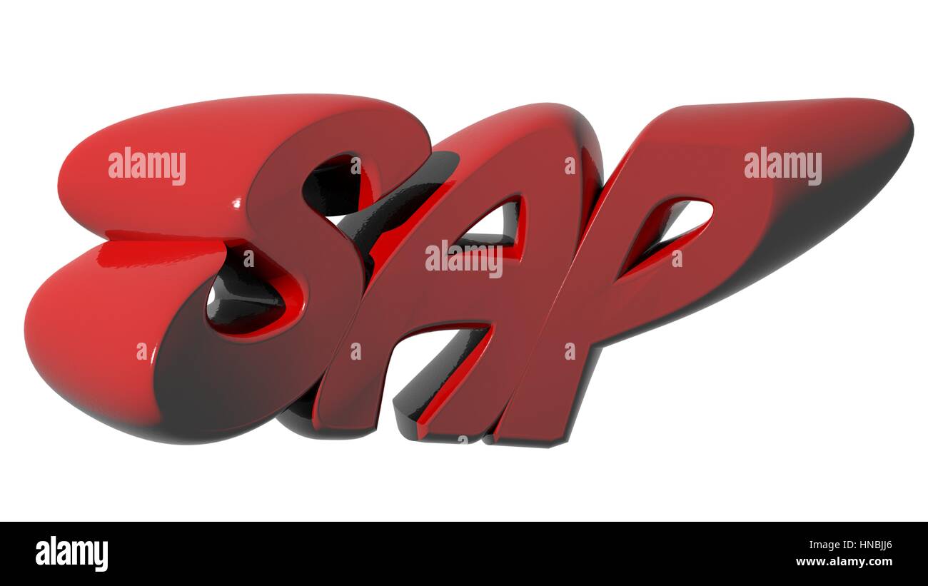 SAP in funny red letters Stock Photo - Alamy