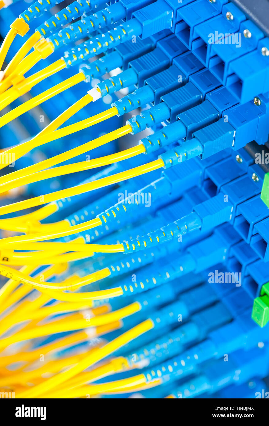 Optical Fiber communication Distribution point Stock Photo - Alamy