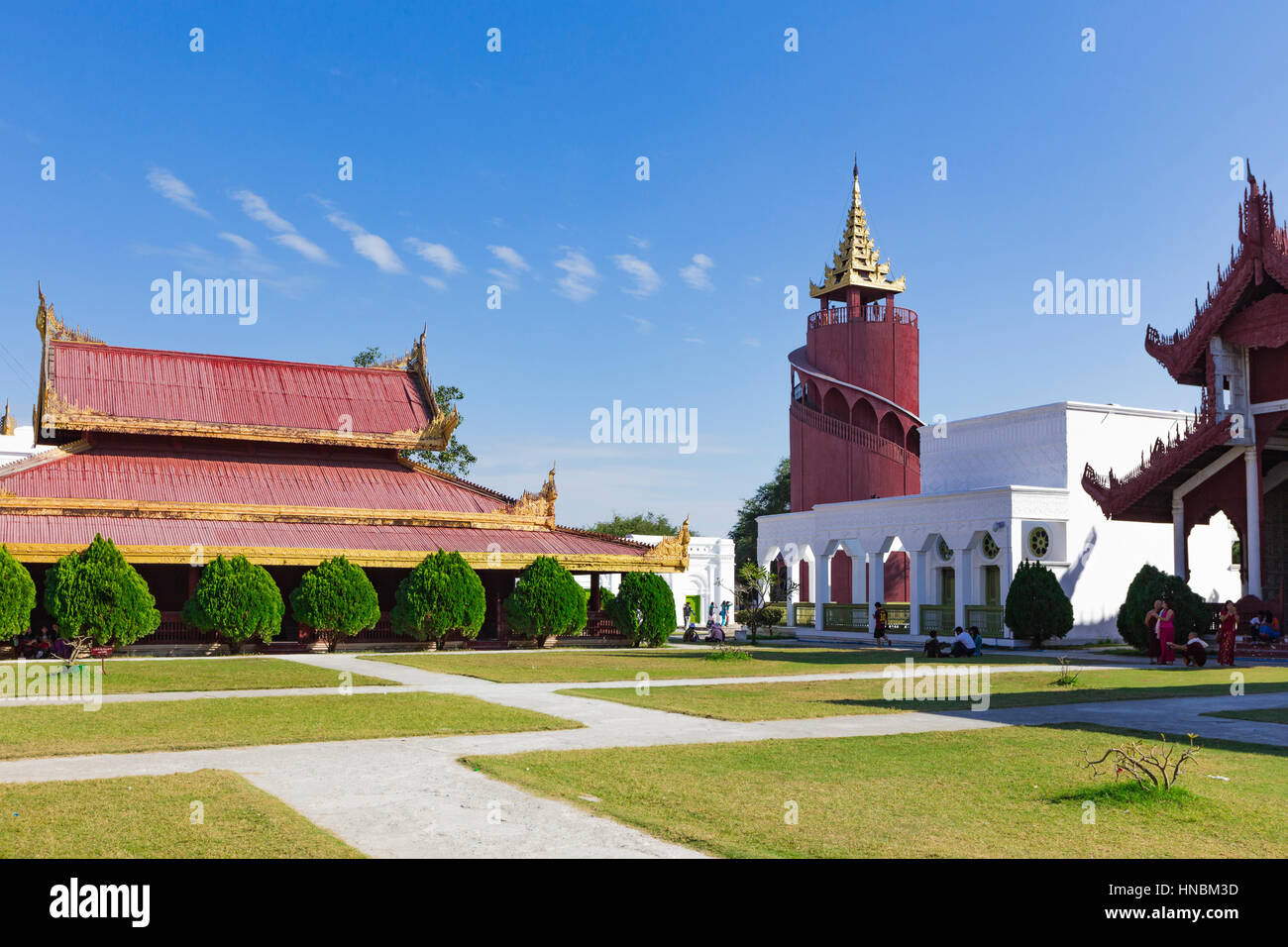 Mandalay Palace at day . Myanmar landmark Stock Photo - Alamy