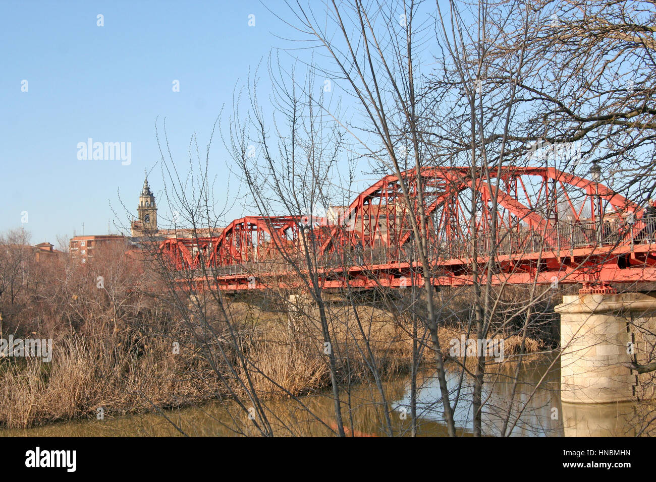 ron bridge over the Tagus River, Talavera de la Reina, Toledo Stock ...