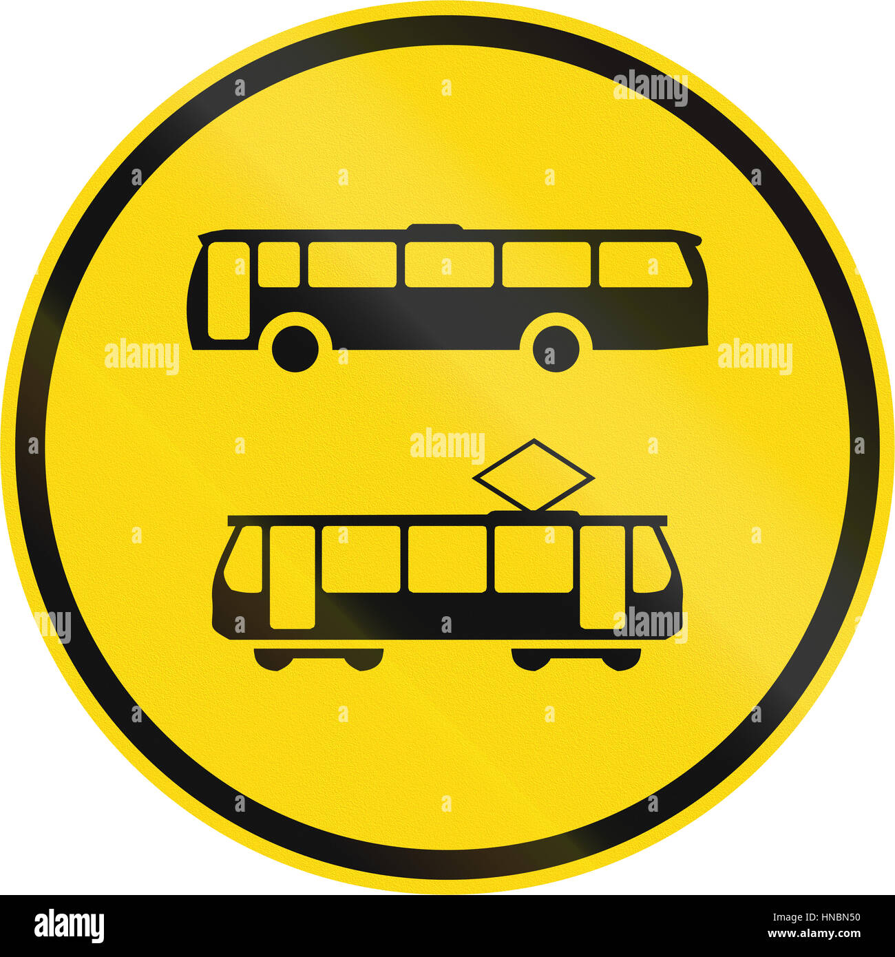 Temporary road sign used in the African country of Botswana - Buses and ...
