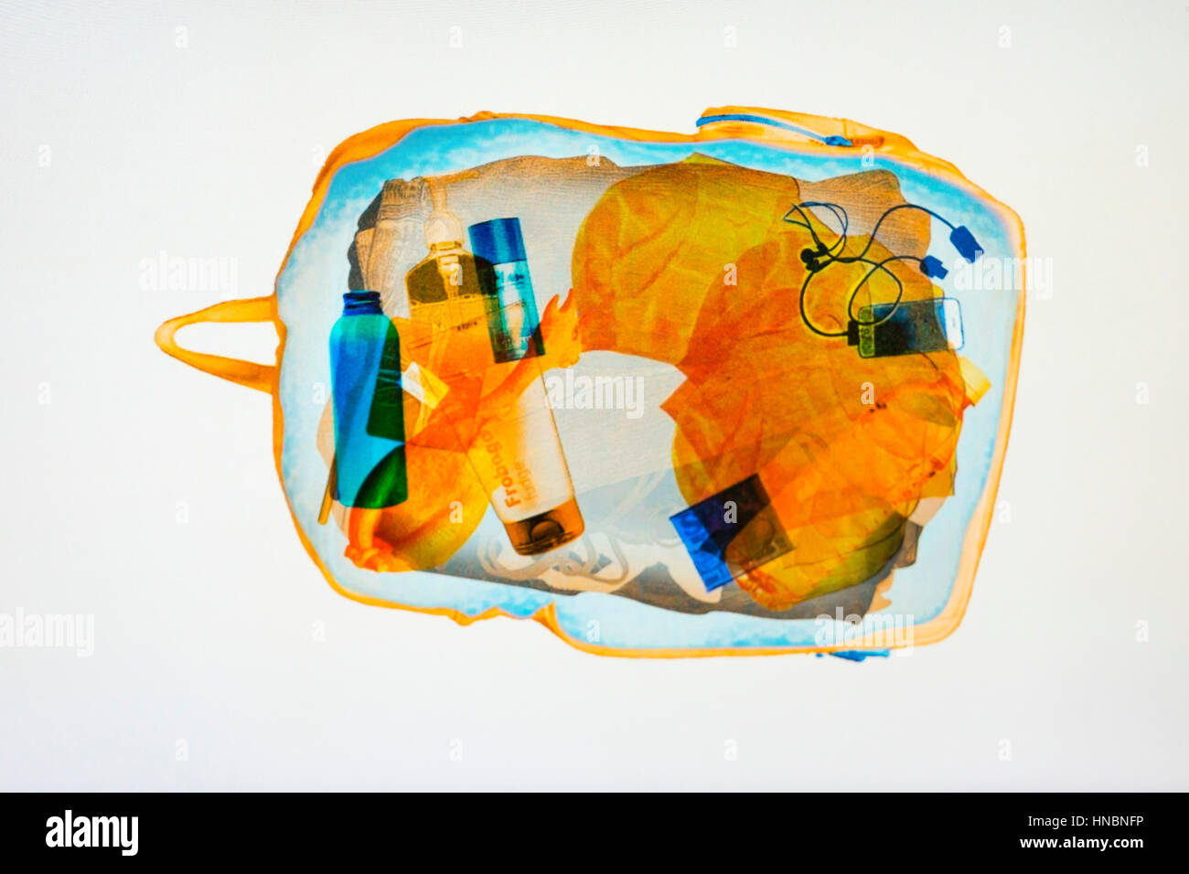 Bag under x ray machine Stock Photo - Alamy