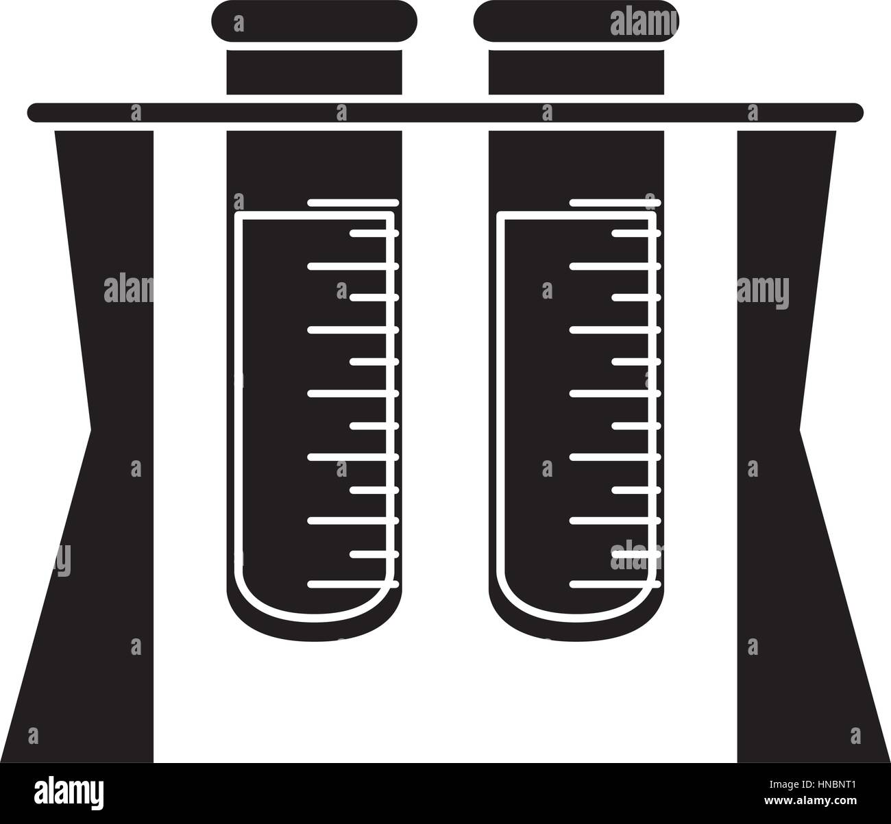 test tube rack medicine laboratory pictogram Stock Vector Image & Art ...