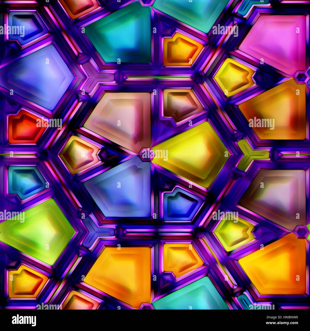 Seamless texture of abstract bright shiny colorful geometric shapes ...