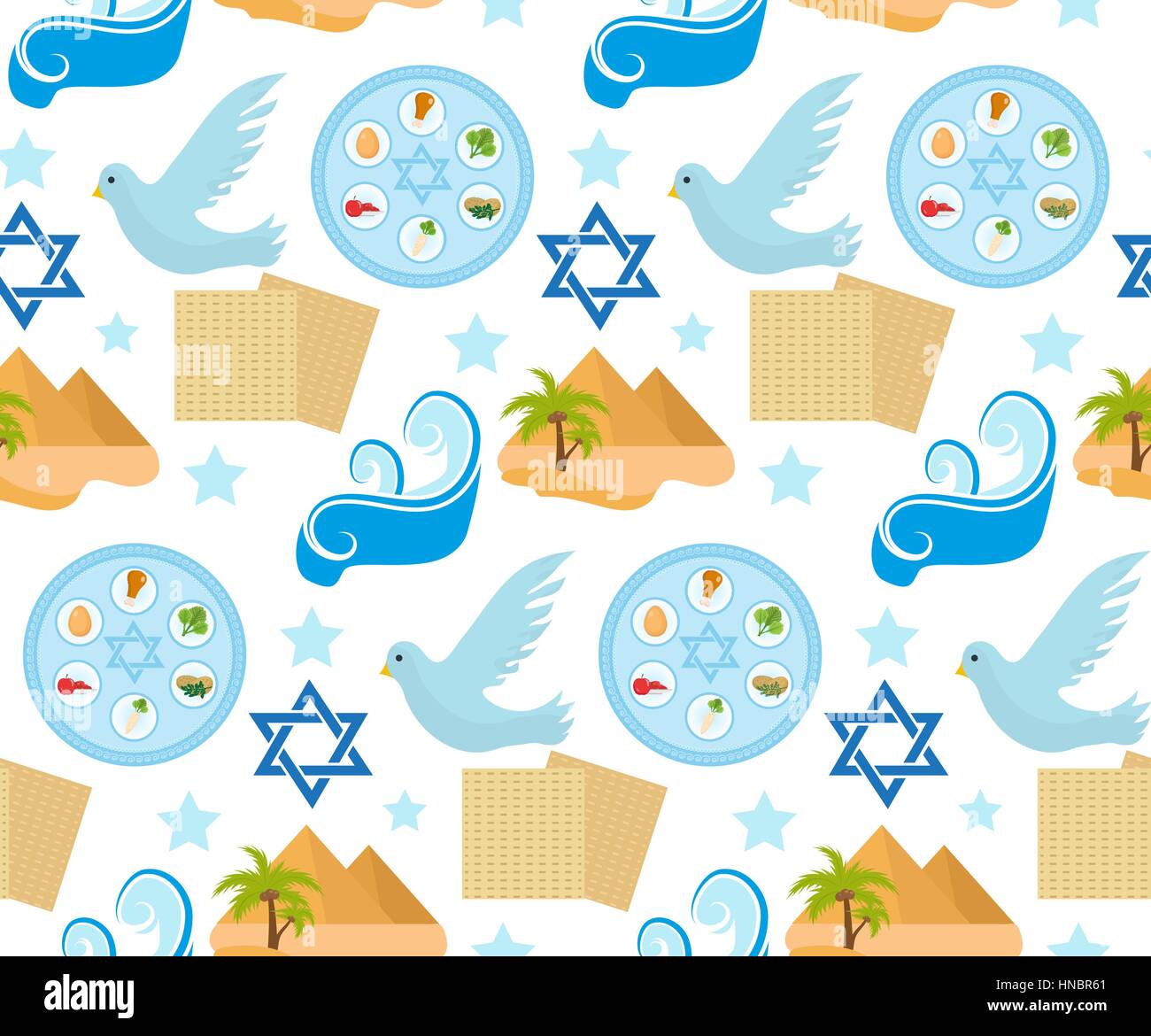 Passover seamless pattern. Pesach endless background, texture. Jewish ...