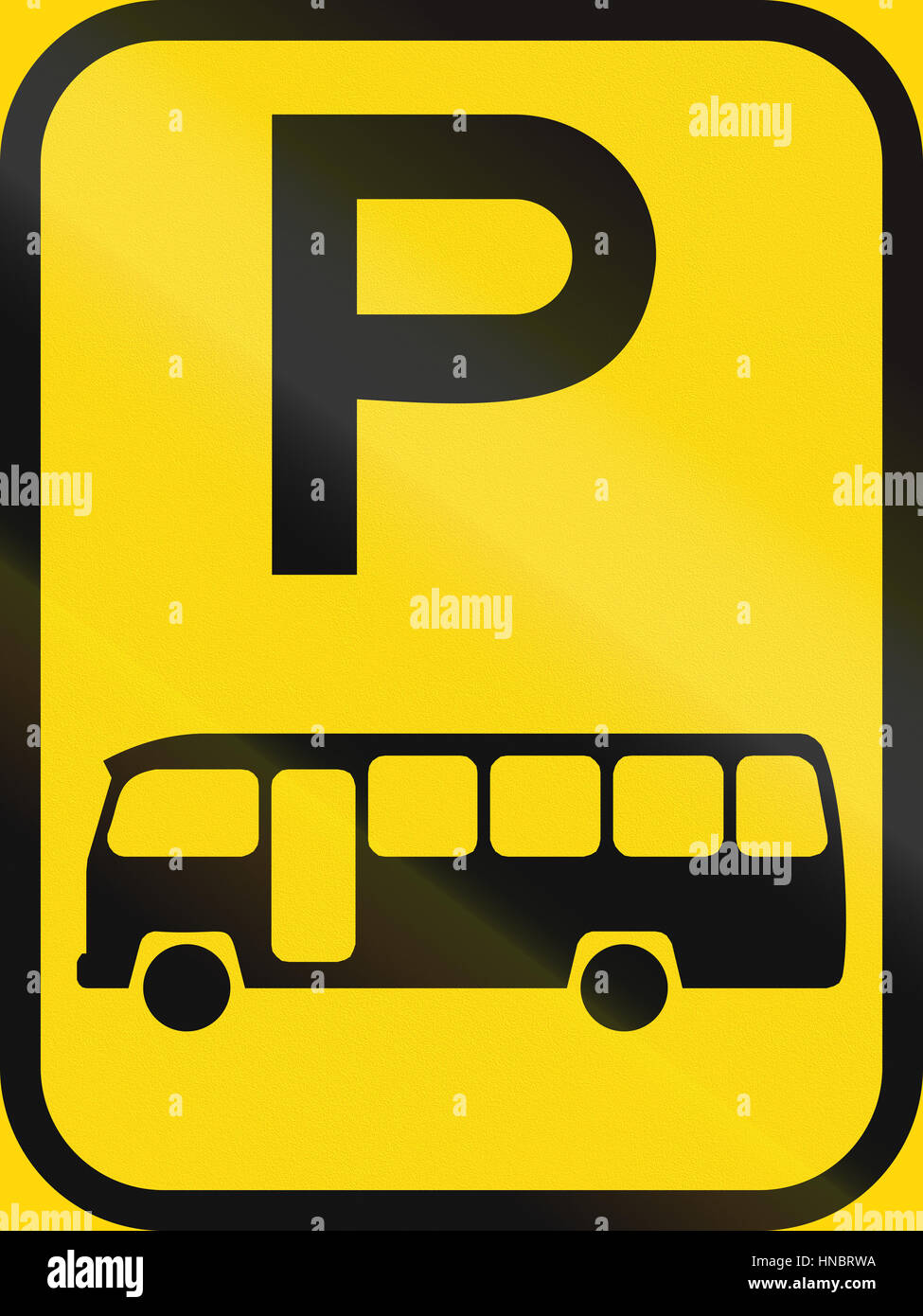 Temporary road sign used in the African country of Botswana - Parking ...