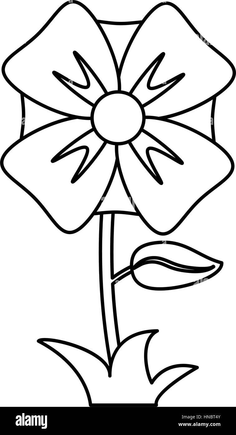 flower romantic natural icon thin line Stock Vector Image & Art - Alamy