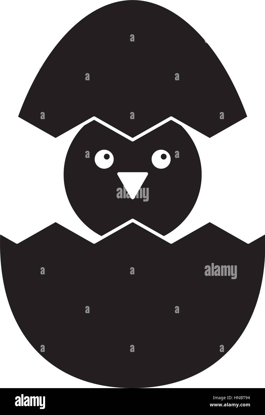 cute easter egg chicken pictogram Stock Vector Image & Art - Alamy