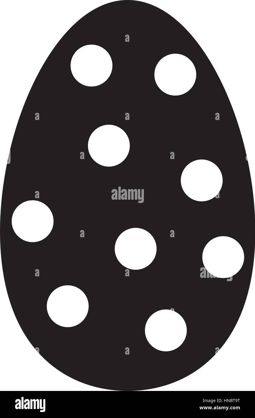 decorative egg easter polka dots pictogram Stock Vector Image & Art - Alamy