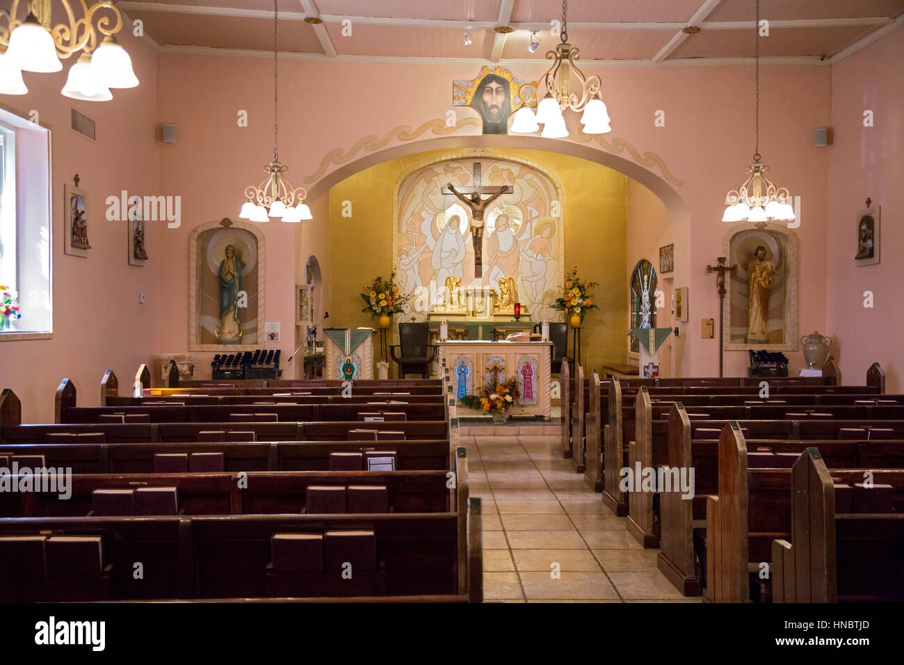Tubac, Arizona - St. Anne's Catholic Church, adjacent to Tubac Presidio ...