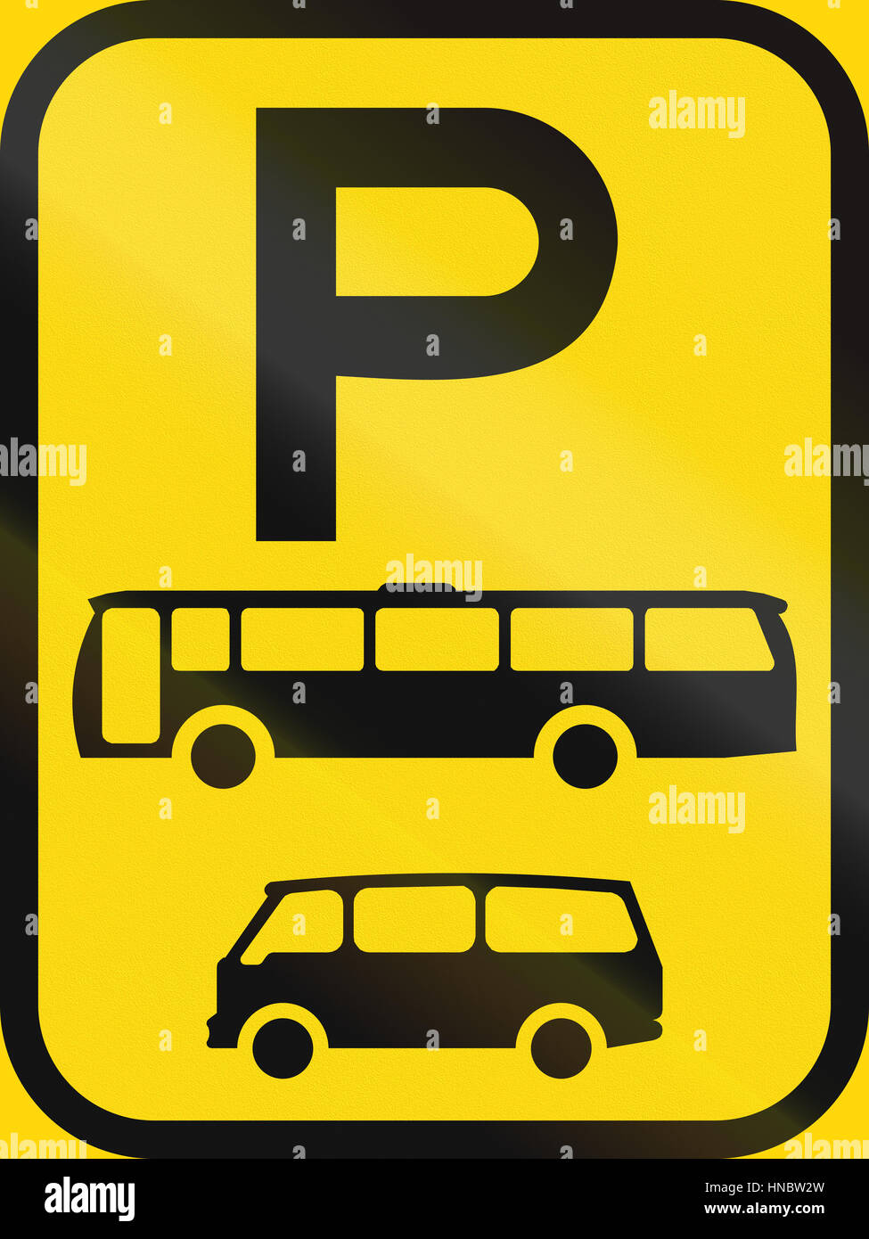 Temporary road sign used in the African country of Botswana - Parking ...