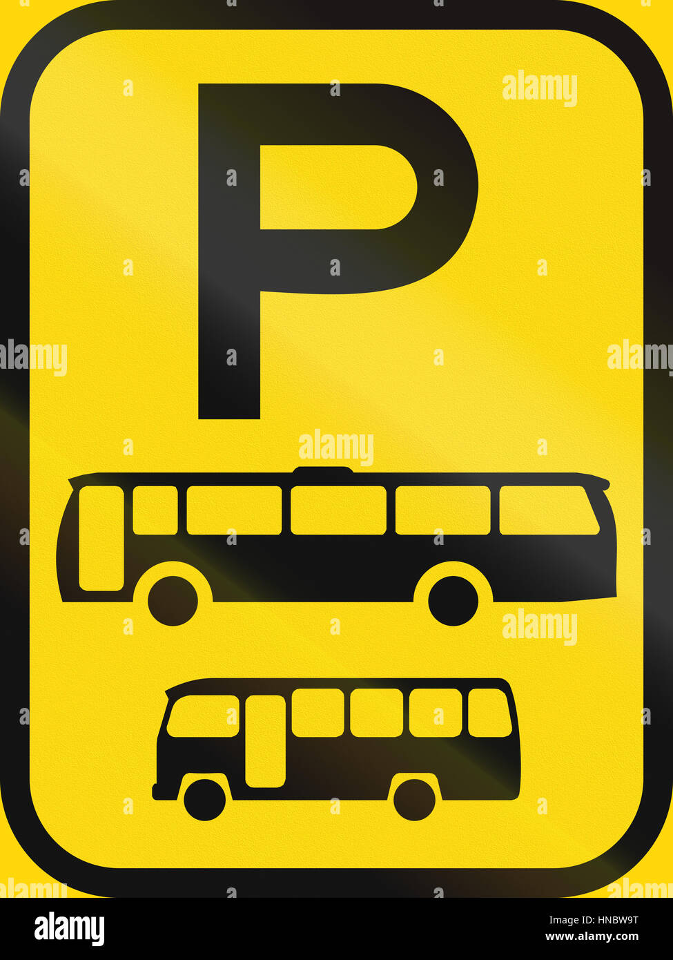 Temporary road sign used in the African country of Botswana - Parking ...