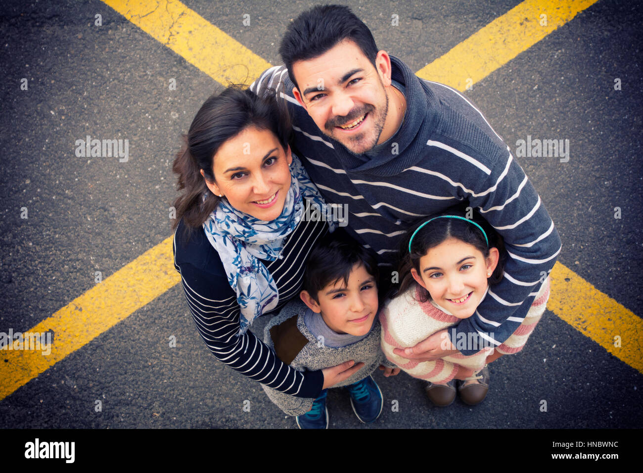 Portrait of a smiling family Stock Photo - Alamy