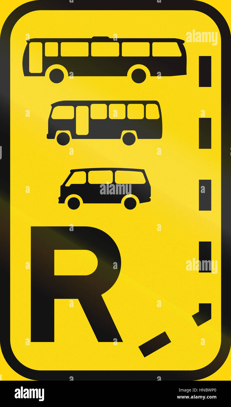 Temporary road sign used in the African country of Botswana - Start of ...