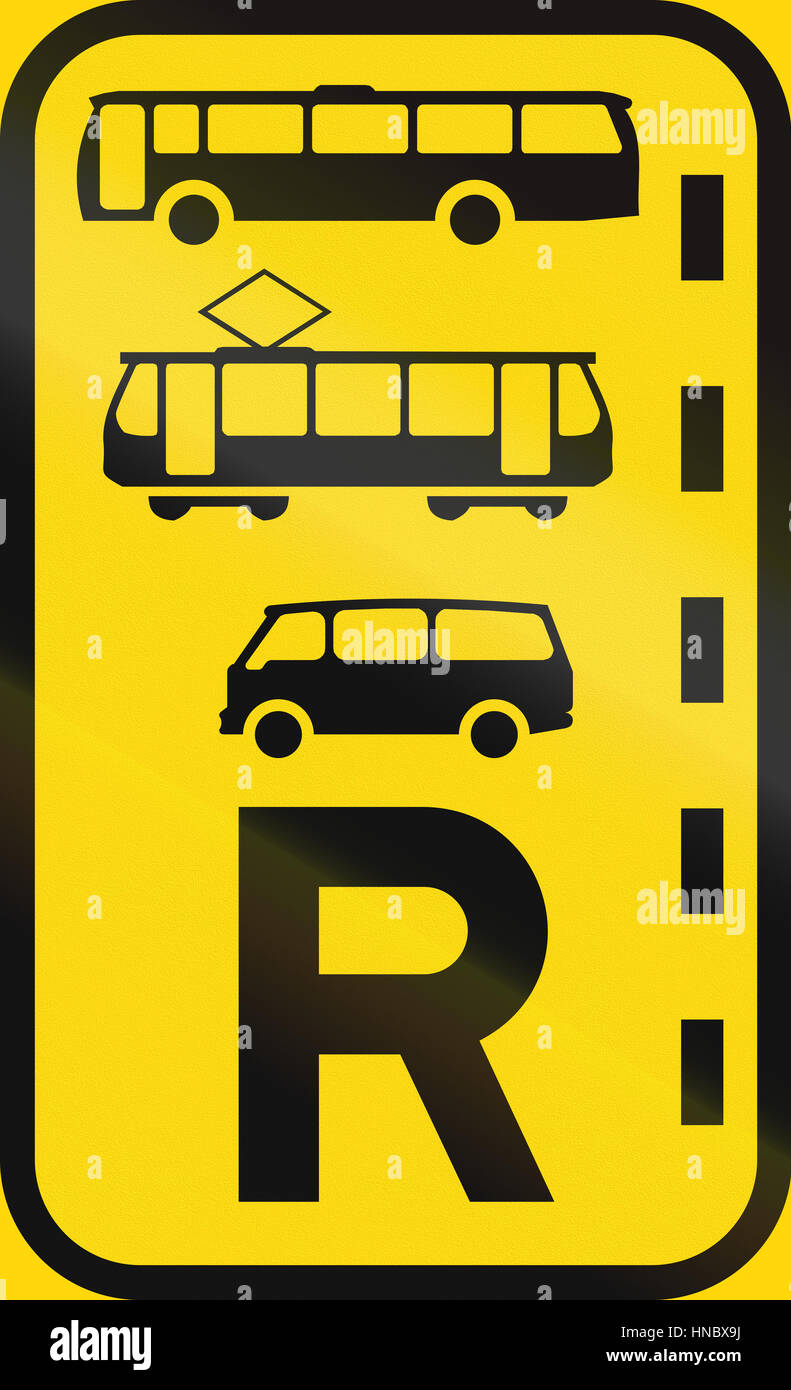 Temporary road sign used in the African country of Botswana - Reserved ...