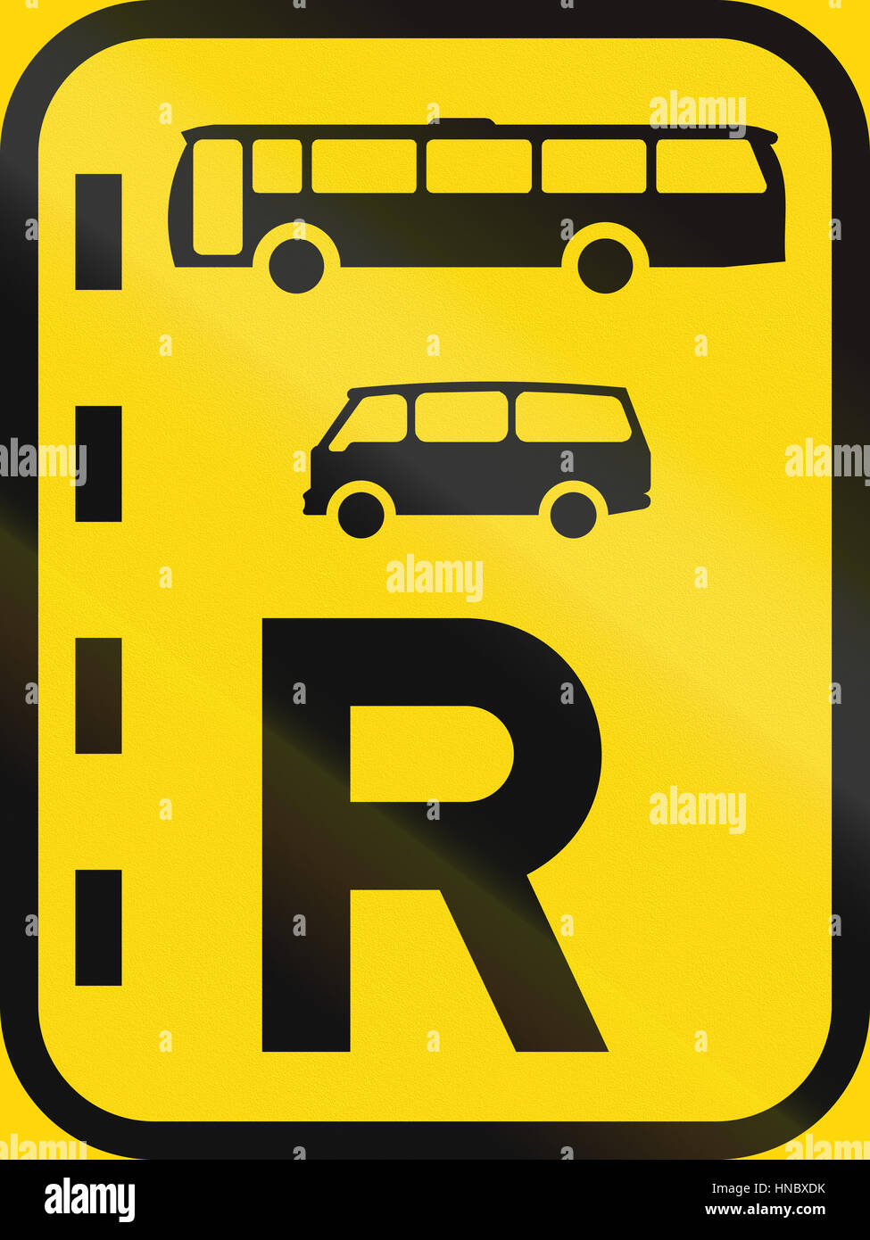 Temporary road sign used in the African country of Botswana - Reserved ...