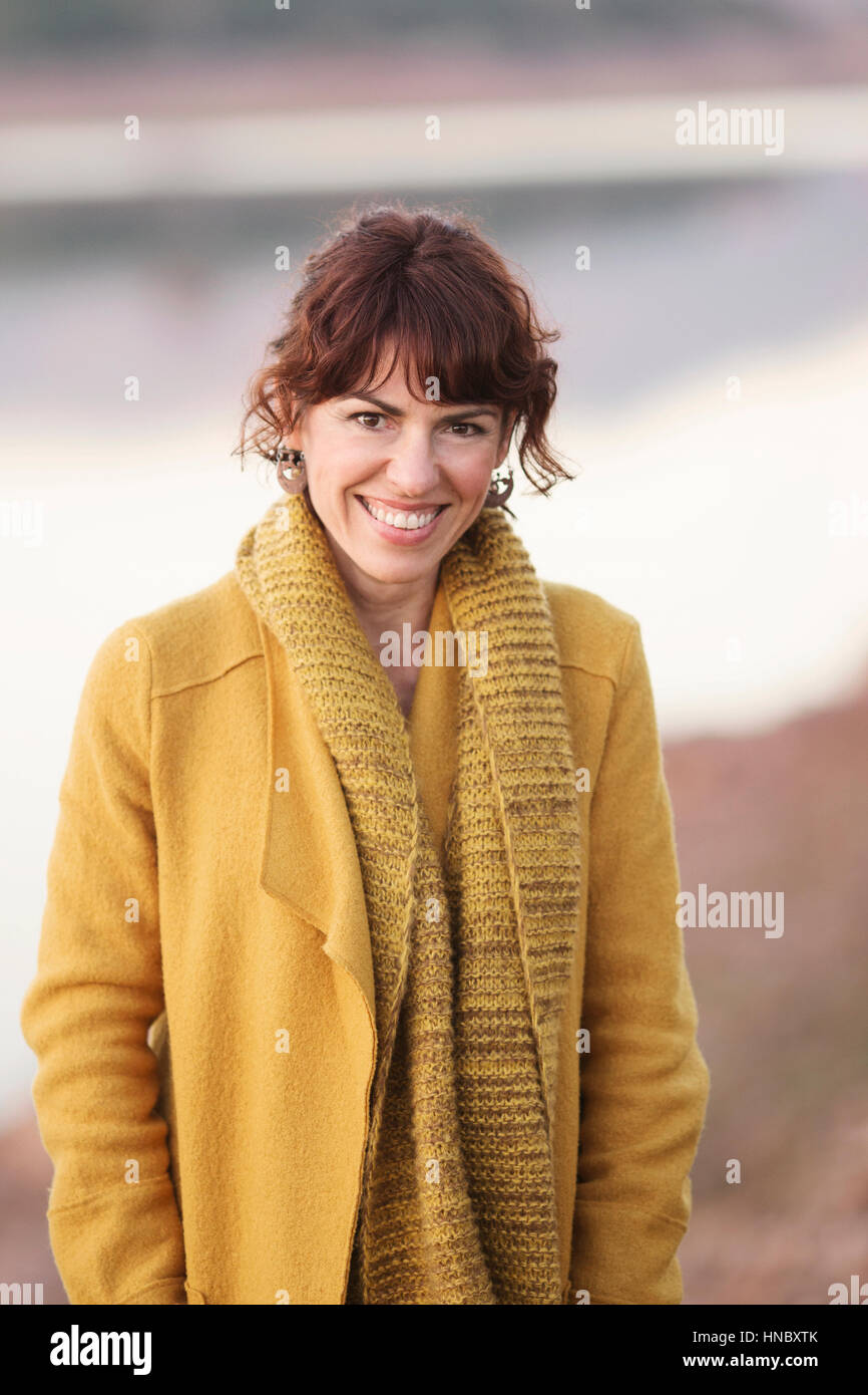Portrait of a smiling woman Stock Photo - Alamy