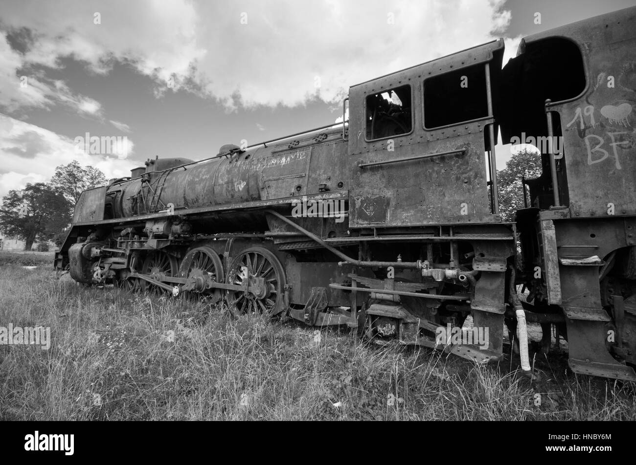 Steam locomotive factory Black and White Stock Photos & Images - Alamy
