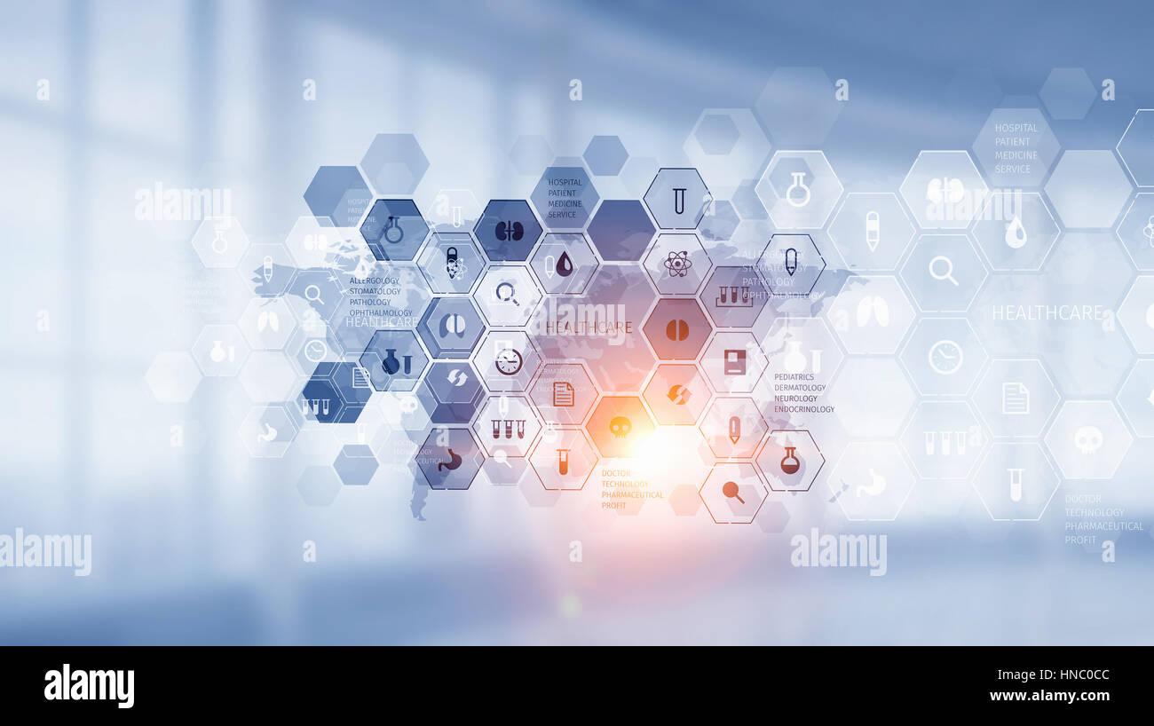 Modern computer media interface as medical concept Stock Photo - Alamy