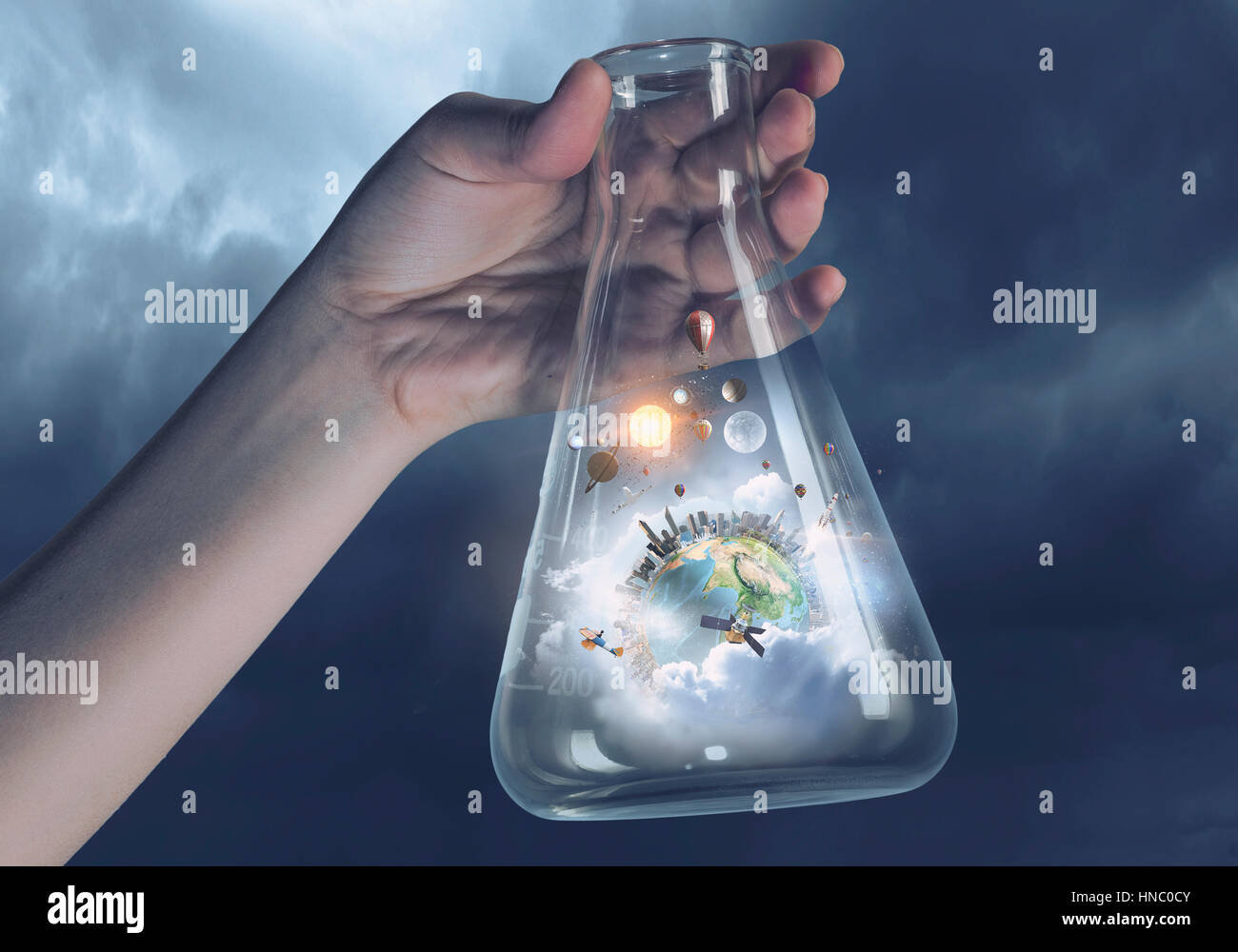 Test tube globe 3d hi-res stock photography and images - Alamy