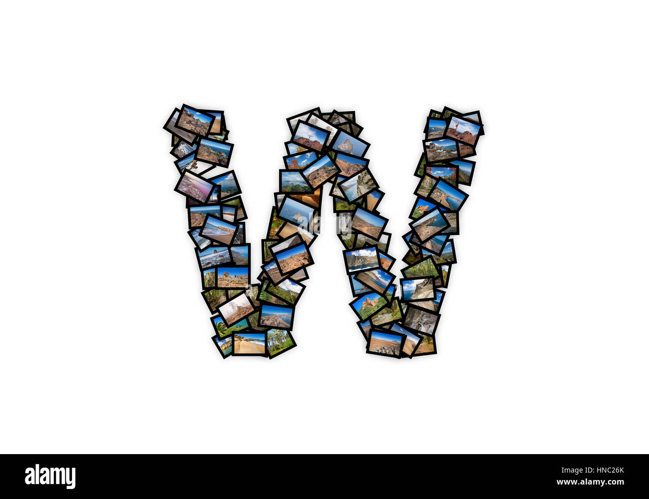 W typography font letter type hi-res stock photography and images - Alamy