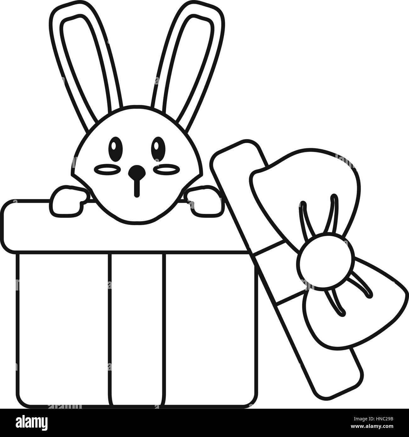 Illustration Rabbit Text Box High Resolution Stock Photography and ...