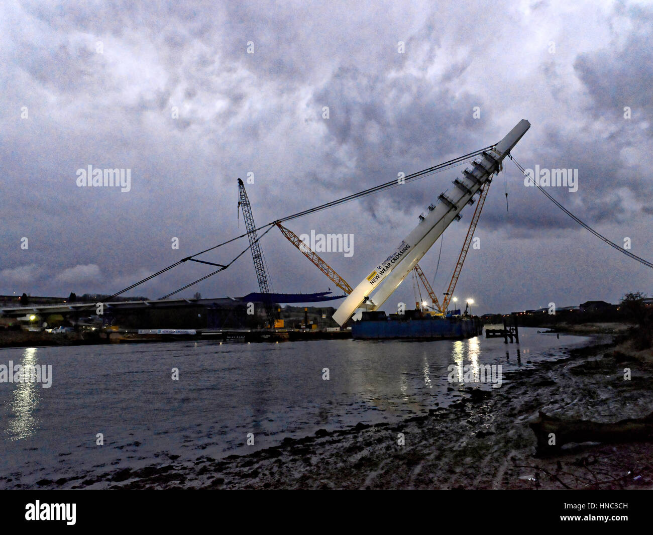 Sunderland Tyne and Wear, UK. 10th February 2017. New Wear Crossing ...