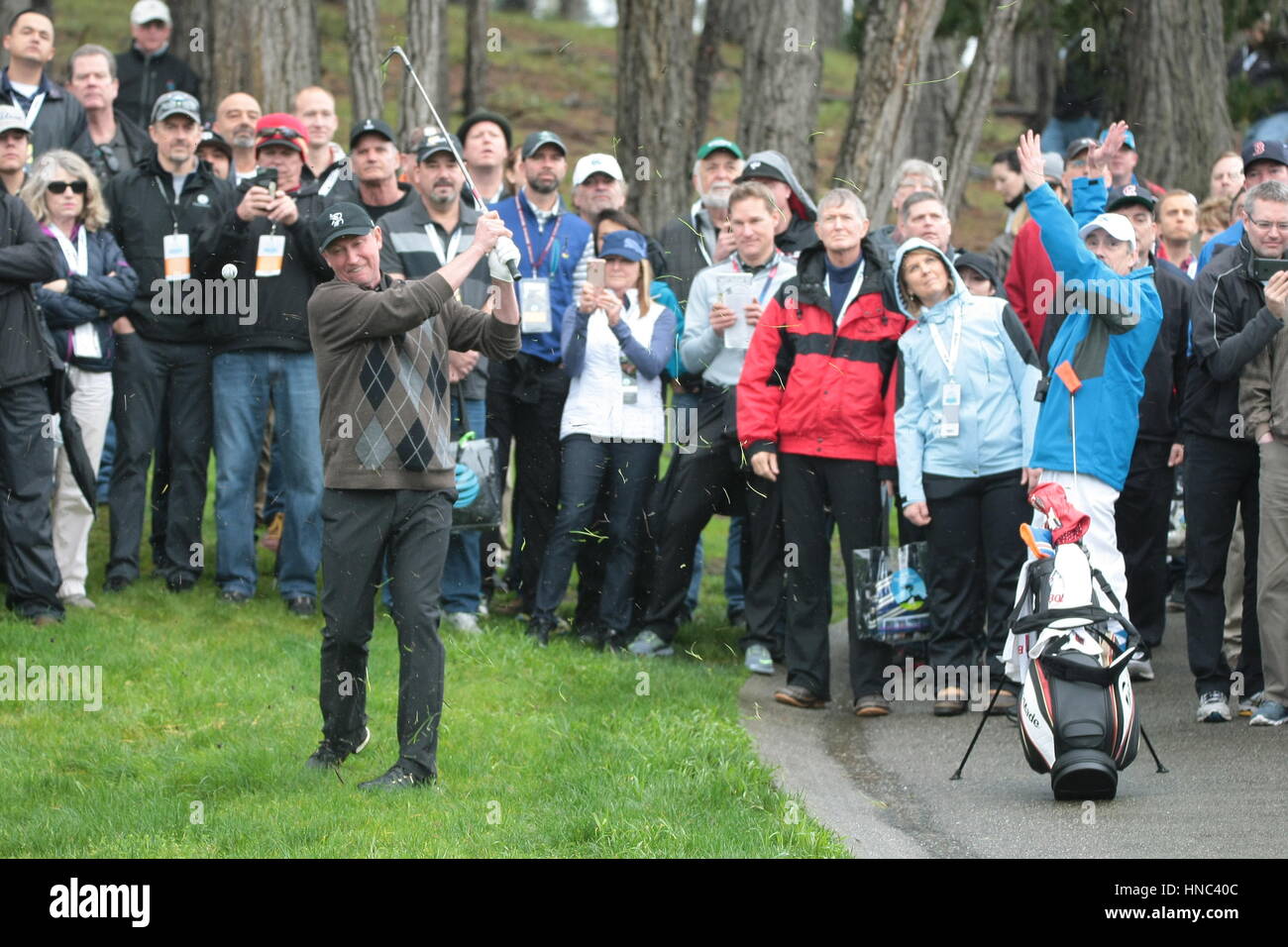 Pebble Beach, California, USA. 10th February 2017. Wayne Gretsky ...