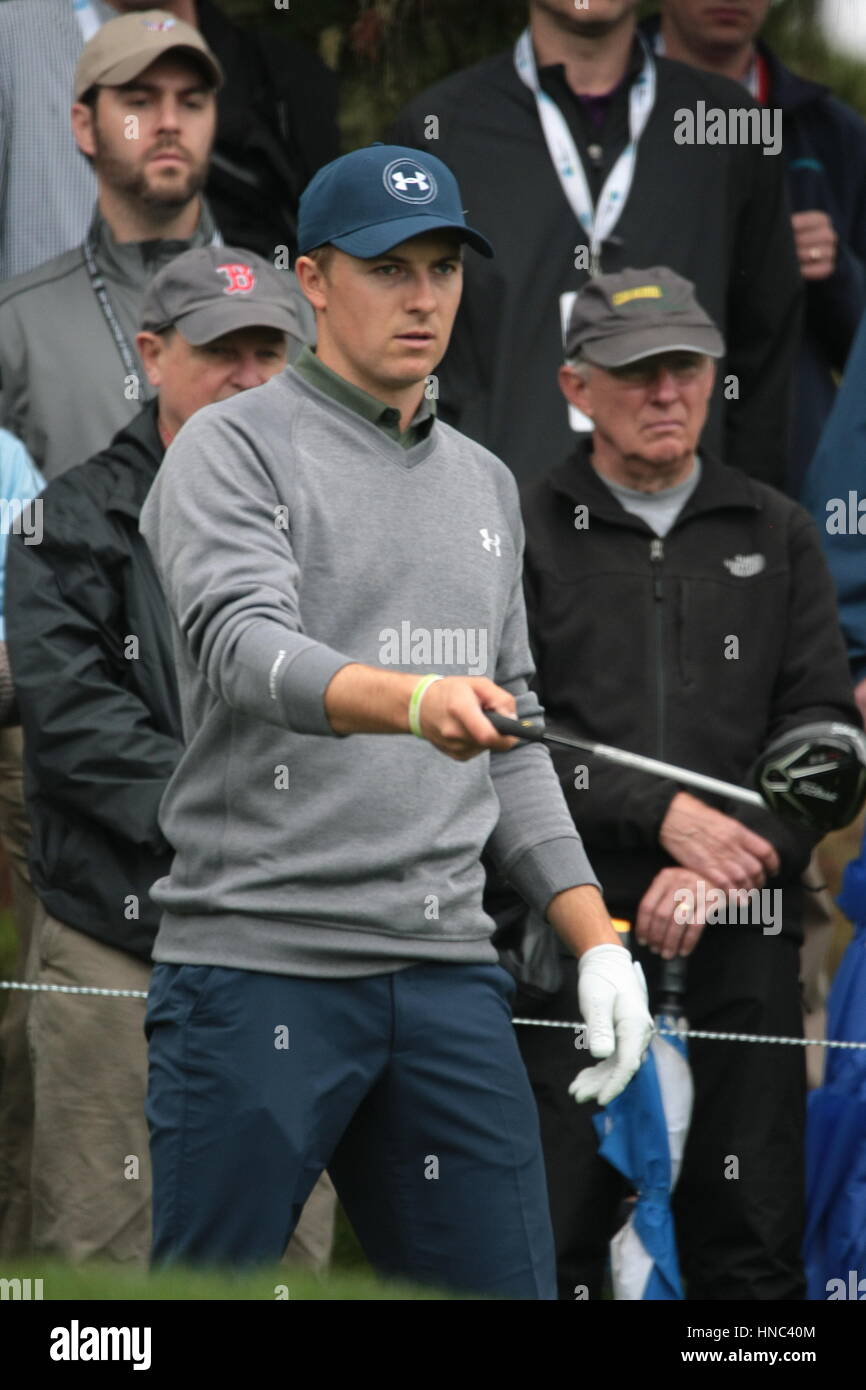 Pebble Beach, California, USA. 10th February 2017. Jordan Spieth ...