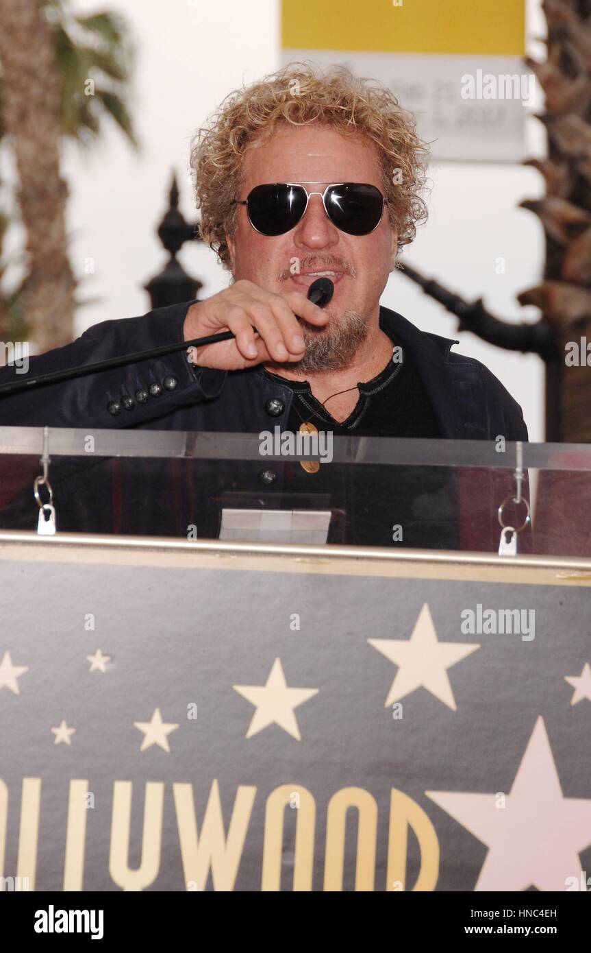 Los Angeles, CA, USA. 10th Feb, 2017. Sammy Hagar at the induction ...