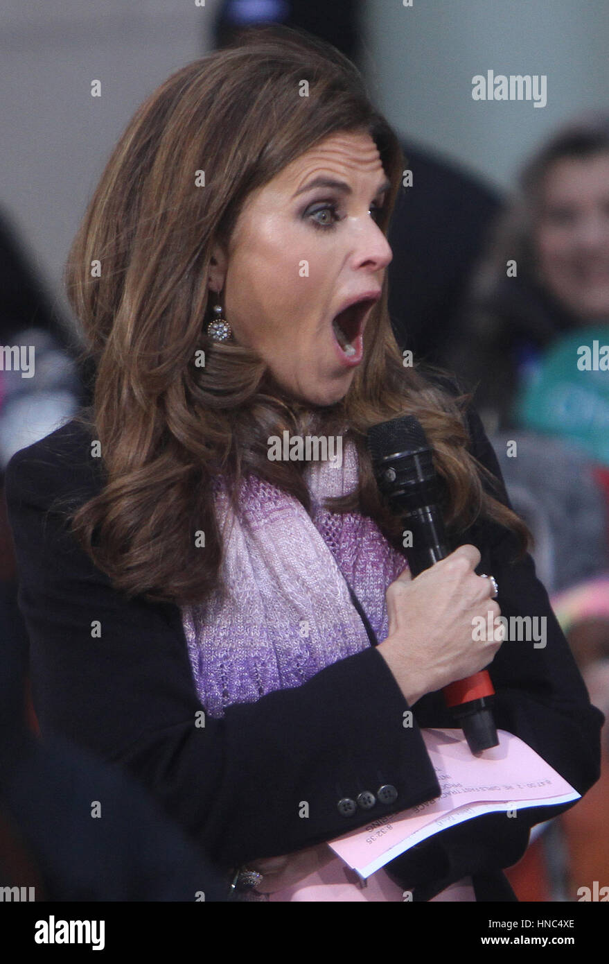 New York, NY, USA. 10th Feb, 2017. Maria Shriver pictured on NBC's ...