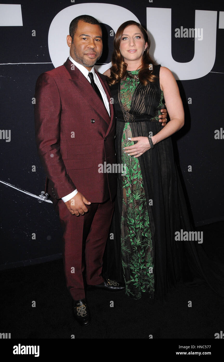 Los Angeles, CA, USA. 10th Feb, 2017. Jordan Peele, Chelsea Peretti ...