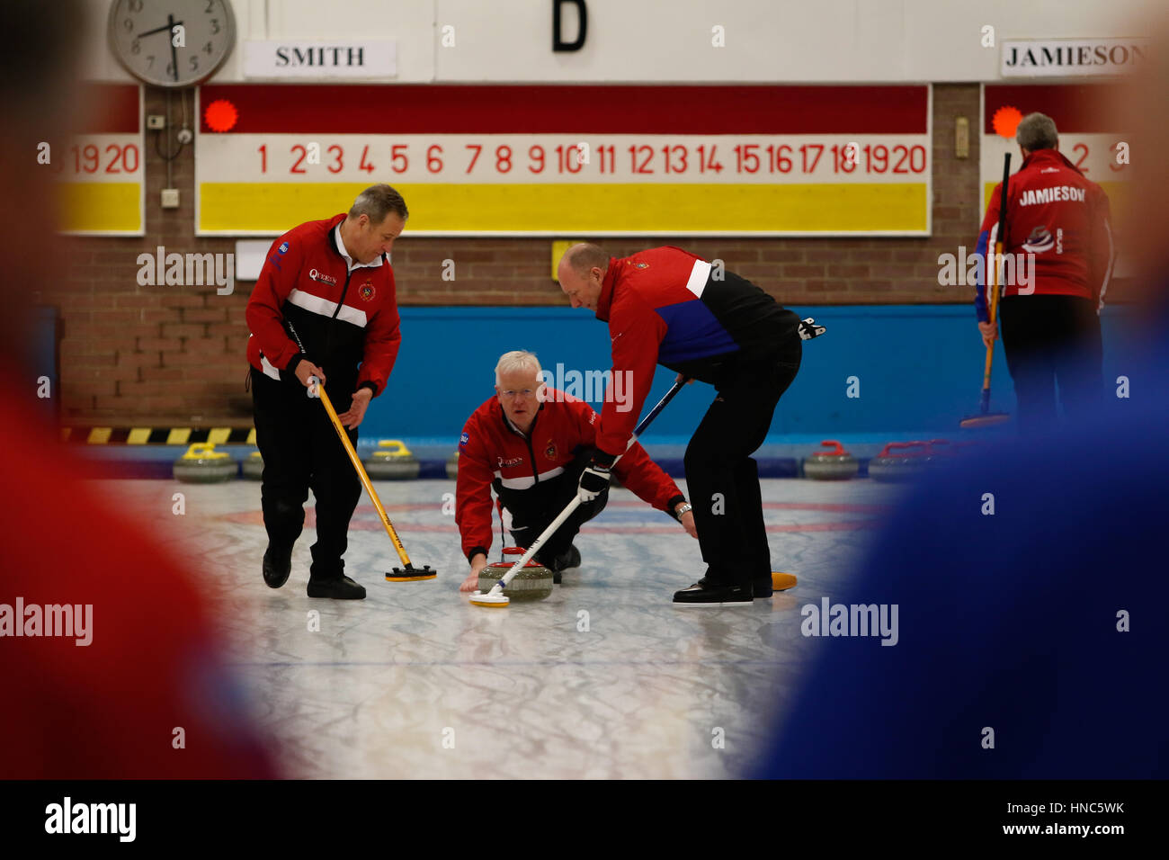 Hamilton, Glasgow, Scotland. 10th February 2017. Action from the the ...