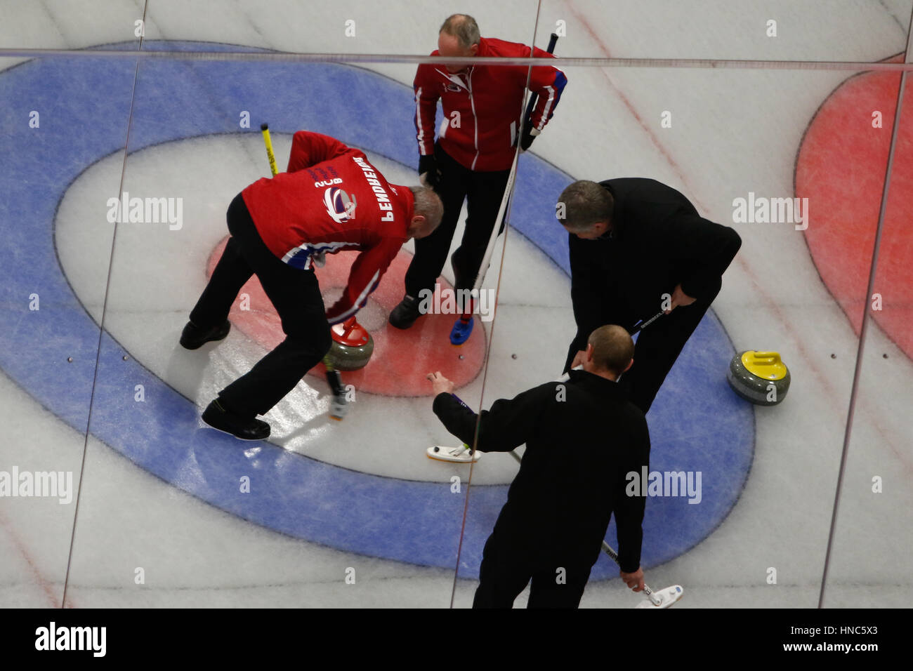 Hamilton, Glasgow, Scotland. 10th February 2017. Action from the the ...