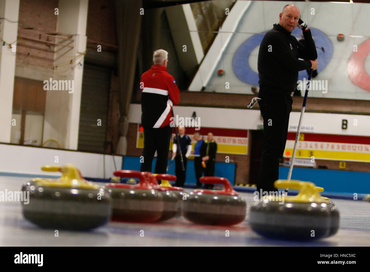 Hamilton, Glasgow, Scotland. 10th February 2017. Action from the the ...